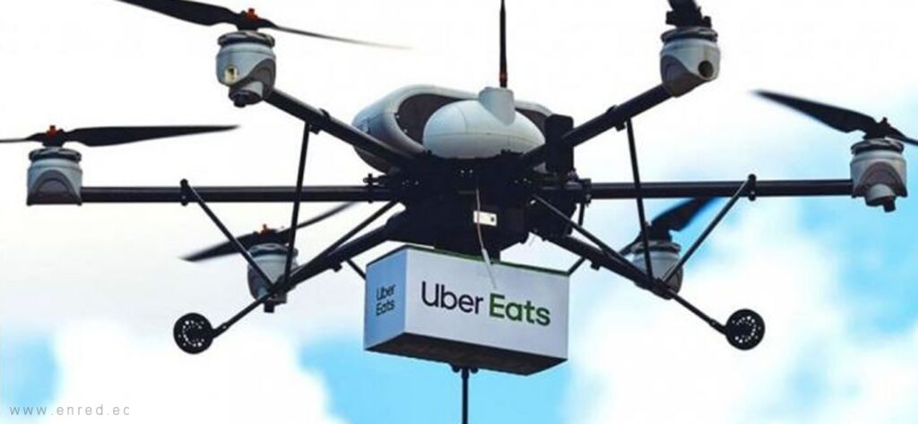 Uber entrega alimentos a domicilio con drones ENRED