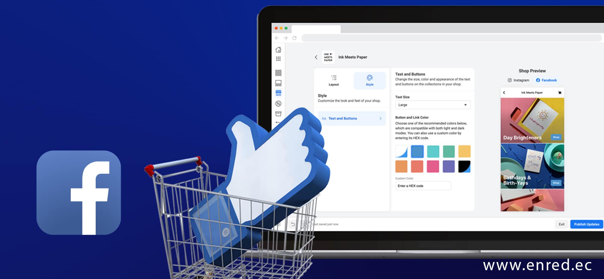 “Shops”, la nueva propuesta de Facebook para vender en línea